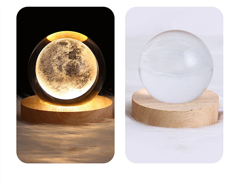 Luminescent Starry Sky Planet Moon Crystal Ball Night Light