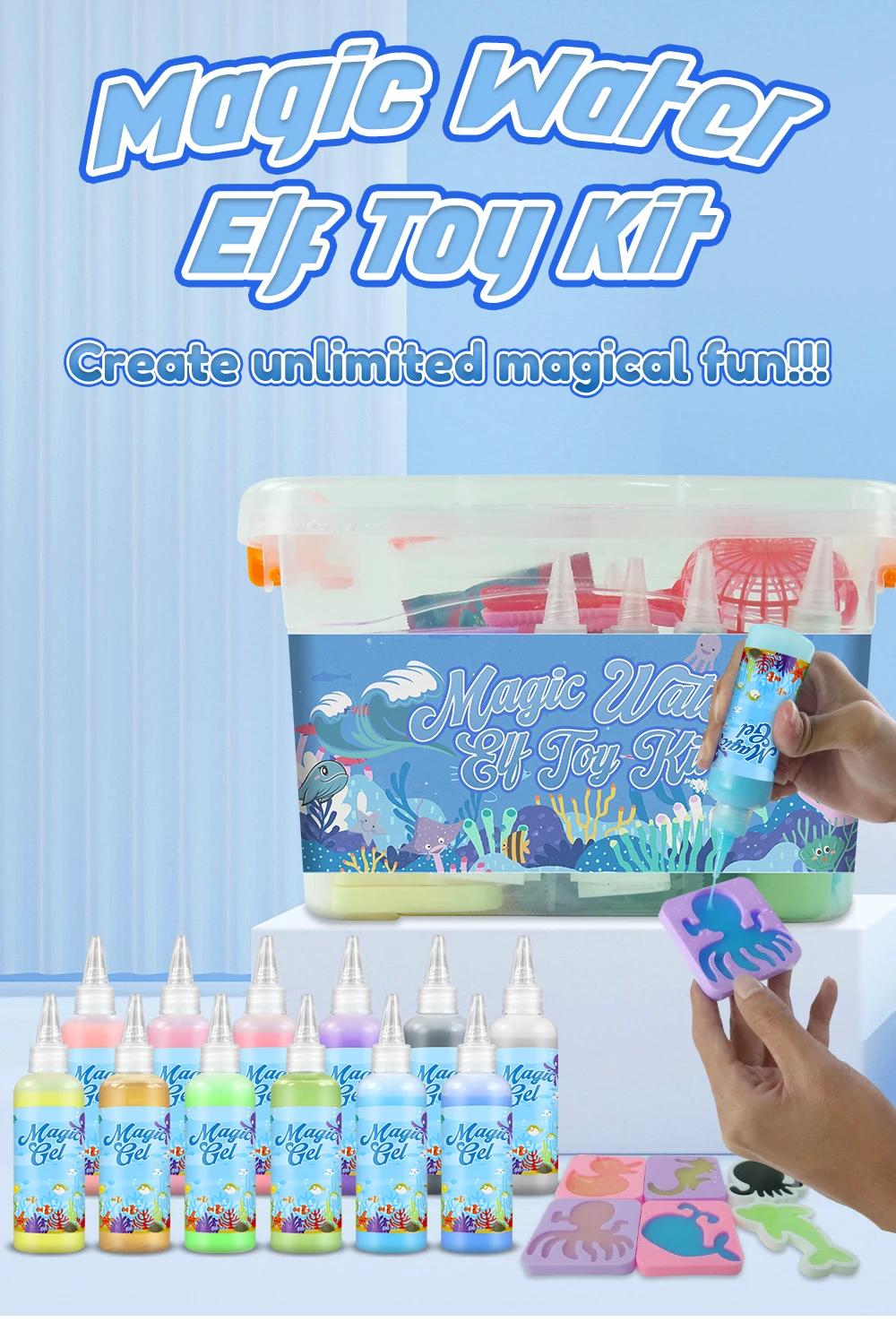KHY DIY Magical Set Creation Toy Animal Gel 3D Handmade Magic Gels ...