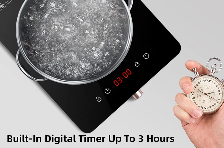 Spin Button Control Induction Stove Portable Single For Home Electric ...