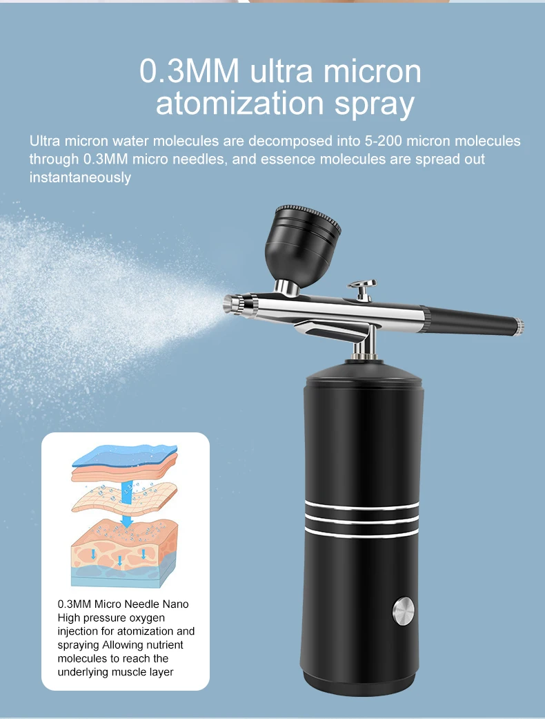 Hand Held Nano Oxygen Injector Spray Beauty Equipment Popular Skin ...