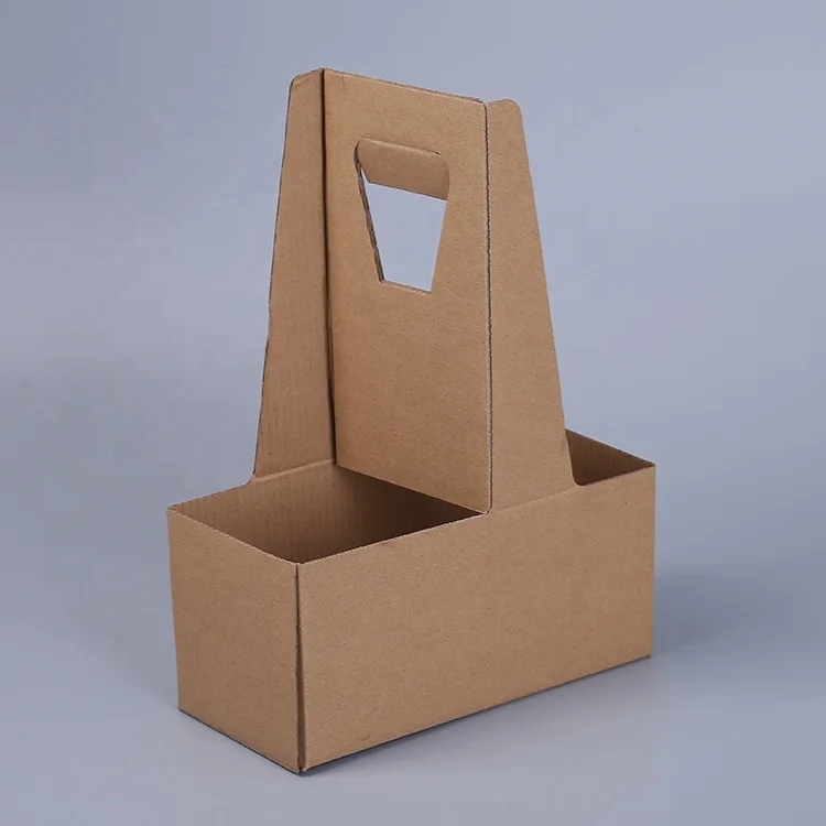 Coffee to Go Carrier with Handle - Customizable & Disposable