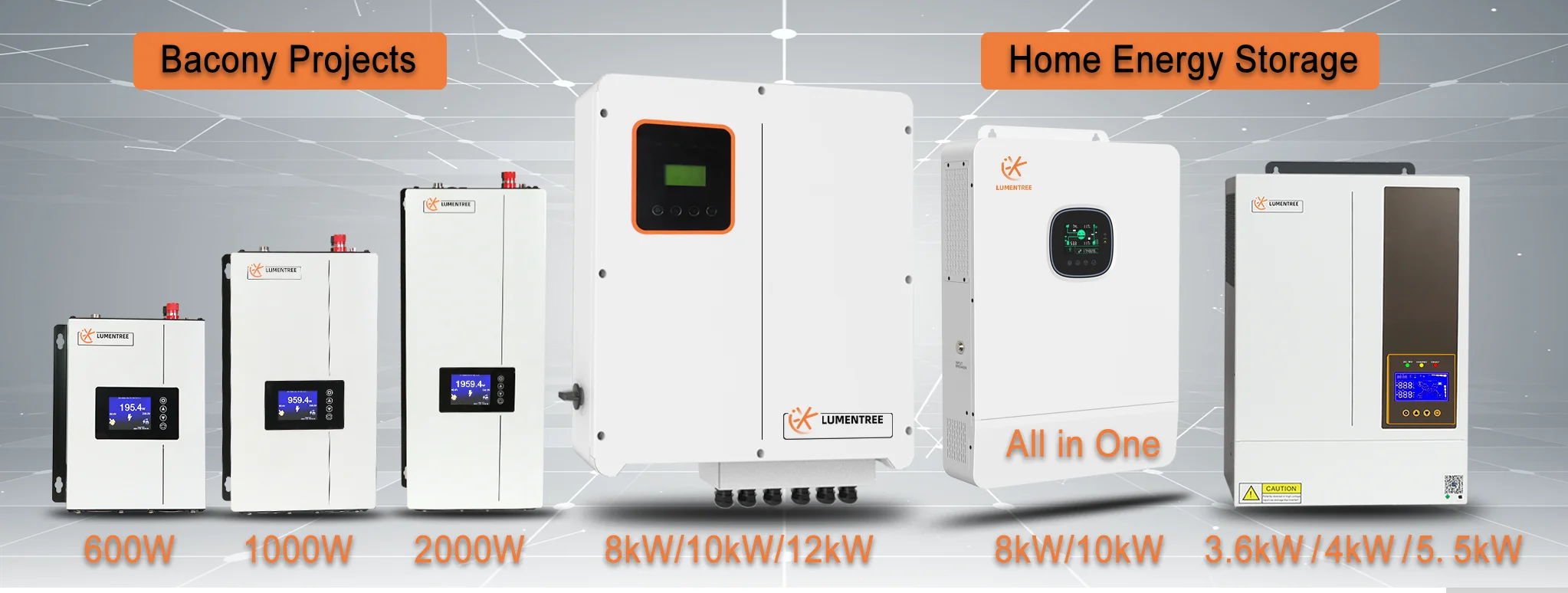 Lumentree 600w 2000w Solar Inverter - Grid Tie Power Solution