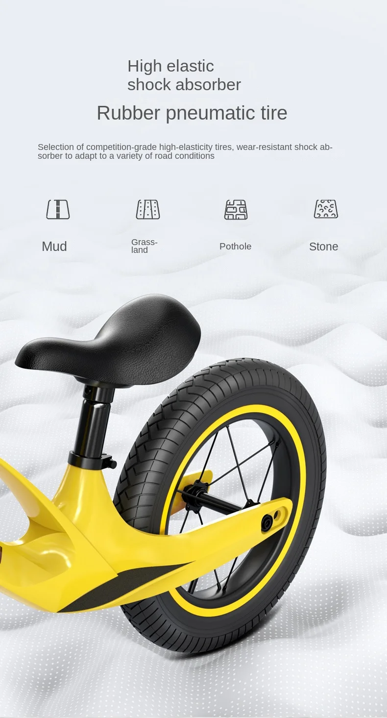 12 Inch Kids Balance Bike Children Mini Balance Bike Two Wheel Bike ...