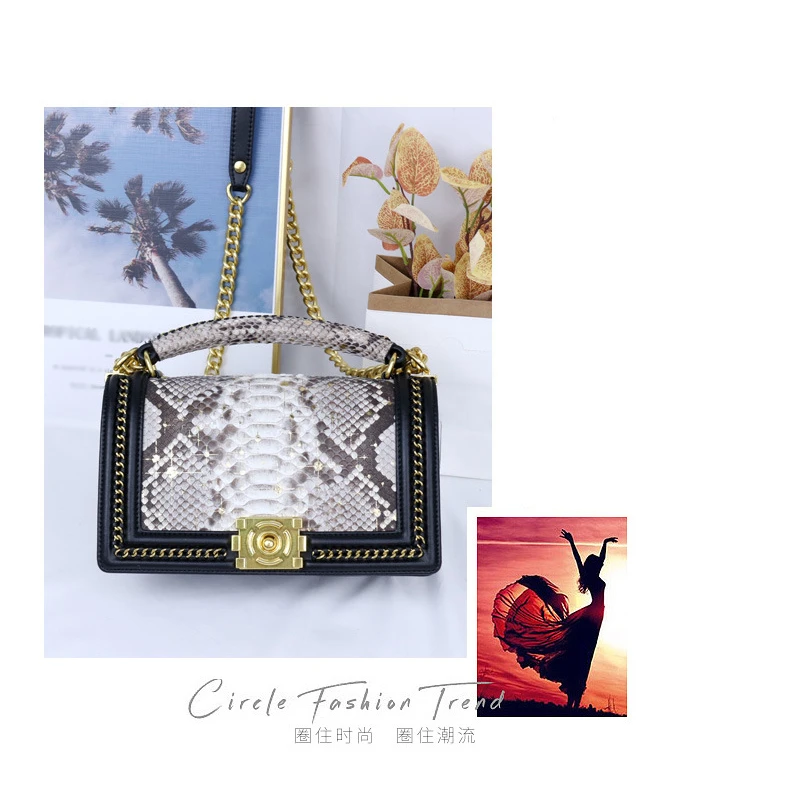 Shop Custom Luxury Snake Skin Leather Handbags for Women