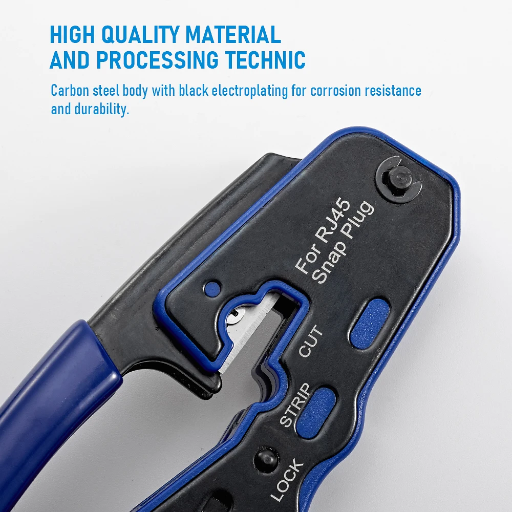 Easy Pass Through Cat6 Connector Crimper Pliers RJ45 Network Tools Lan ...