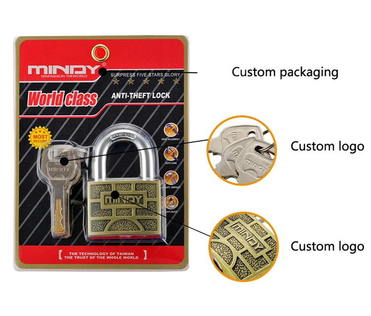 Mindy Professional Pad Lock & Zinc Alloy Cheap Safety Padlock Lockout ...