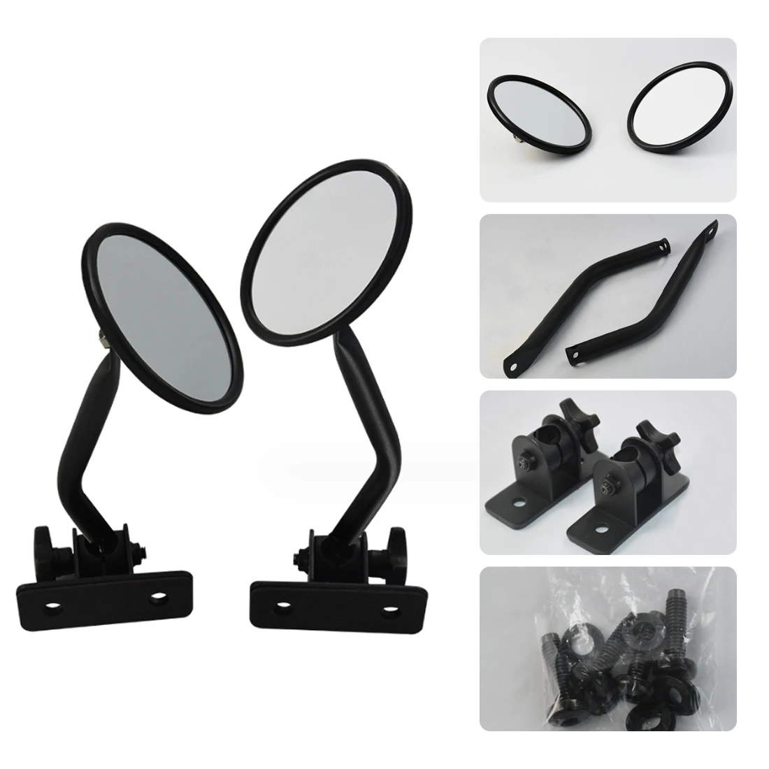 Alibaba.com: Auto Car Accessories Round Black Glass Mirrors Side ...