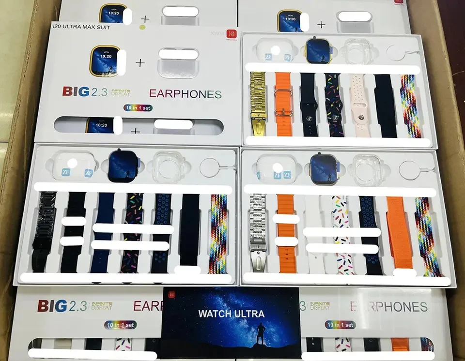 New Smart Watch I20 I30 Ultra Max Suit 10 In 1 Set 49mm Full Touch ...