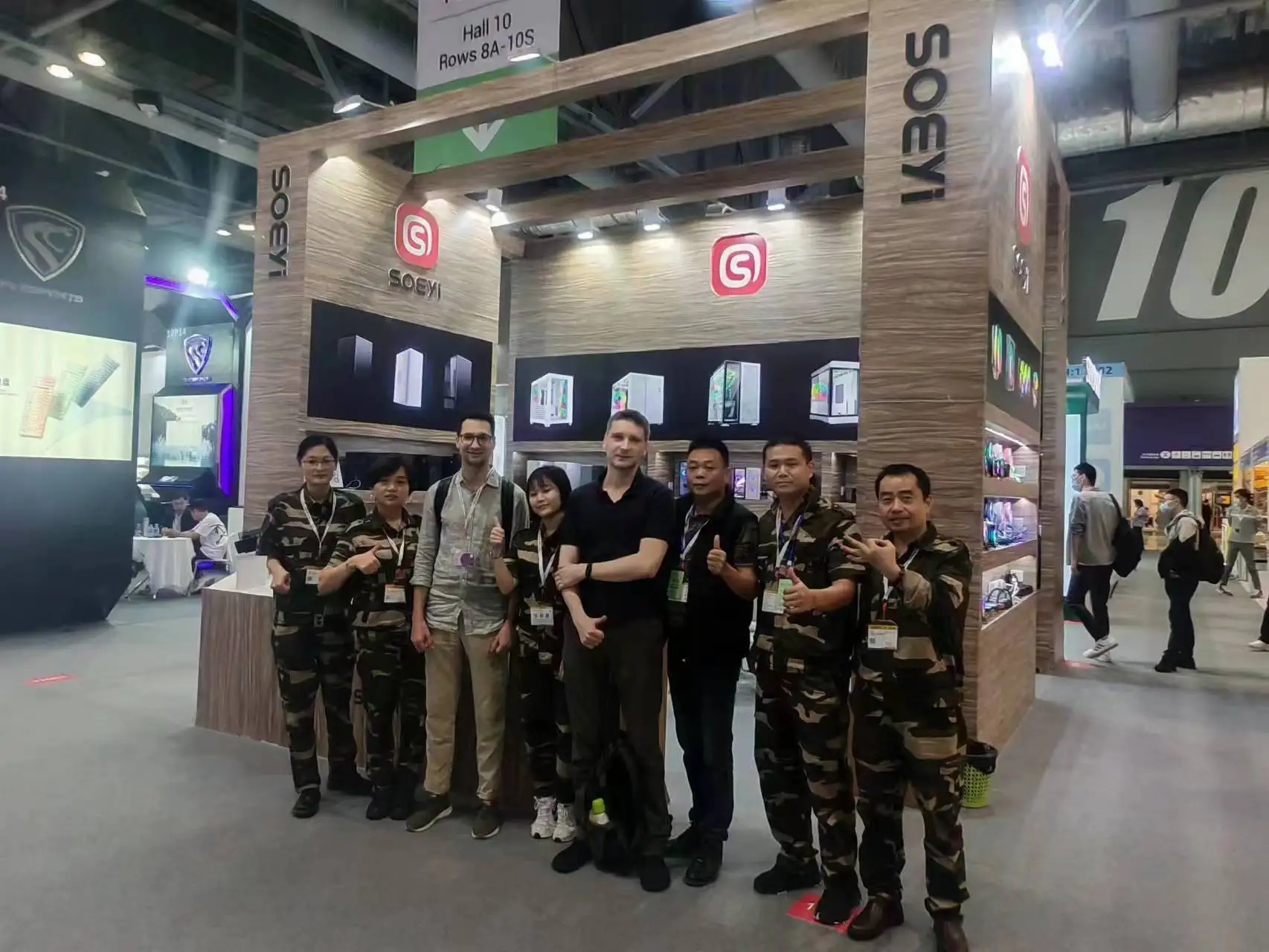 SOEYI Mid Tower Computer Case MATX Magnetic Design PC Cabinet with Dust ...