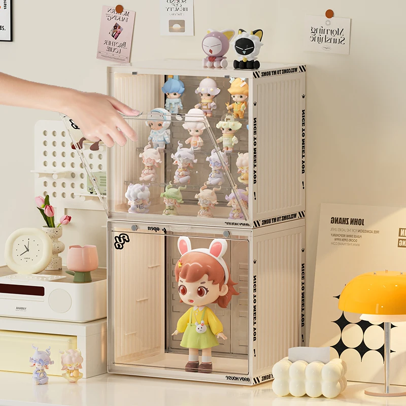 rmier Blind box storage display rack transparent display cabinet bubble ...