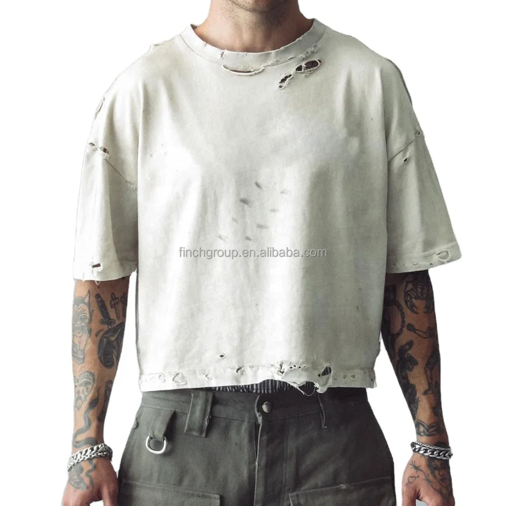 Finch Garment Distressed Tshirts - Heavyweight Streetwear