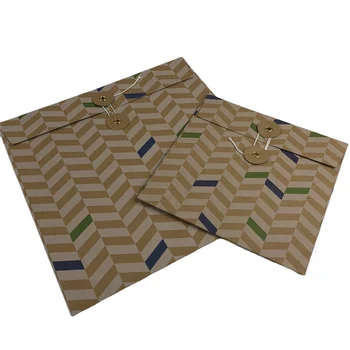 Custom A4 A5 A6 Size Colorful Printed Recycled Brown Kraft Paper Button ...