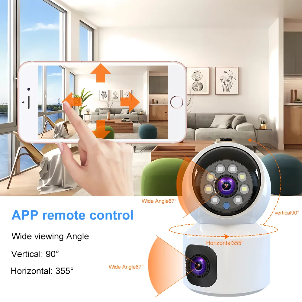 V380 4MP Wireless Camera Home Remote Mobile Phone Indoor 360-degree ...