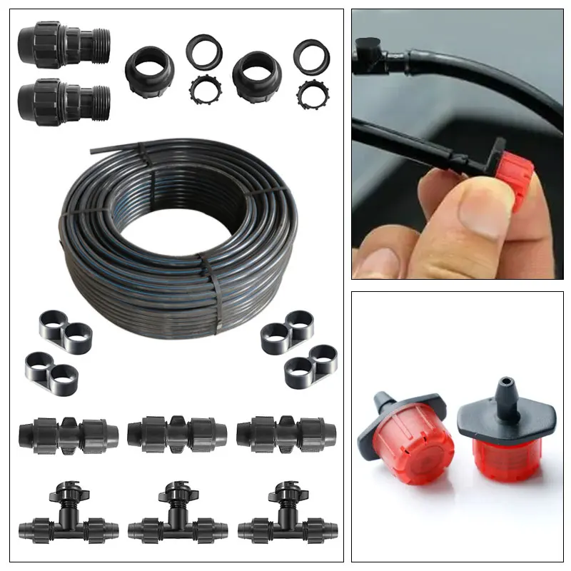 Agricultural System 4 Ways Adaptor Drip Irrigation Tools