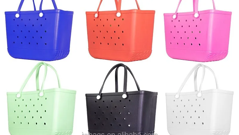 Simple Modern Beach Bag Rubber Tote Waterproof Large Tote Bag With ...