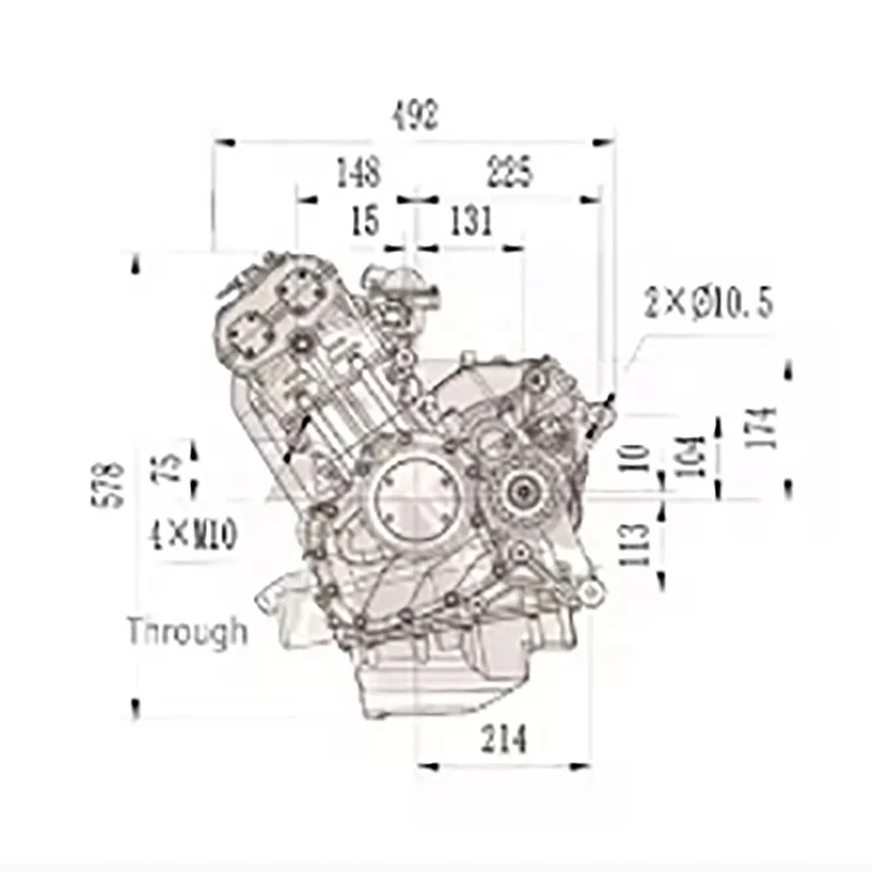 Alibaba.com: EDR ZS650CC Motorcycle Engine 650cc - High-performance ...