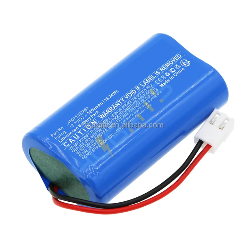 Ceag 40071353667 5200mah 3.7v Li-ion 18650 Battery - Oem/odm