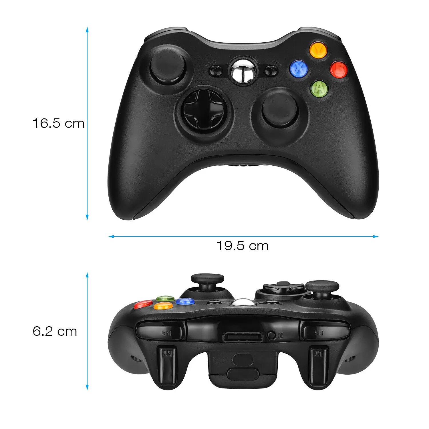 Joypad Wireless Microsoft Nero Controller Wireless Xbox 360 Nero ...