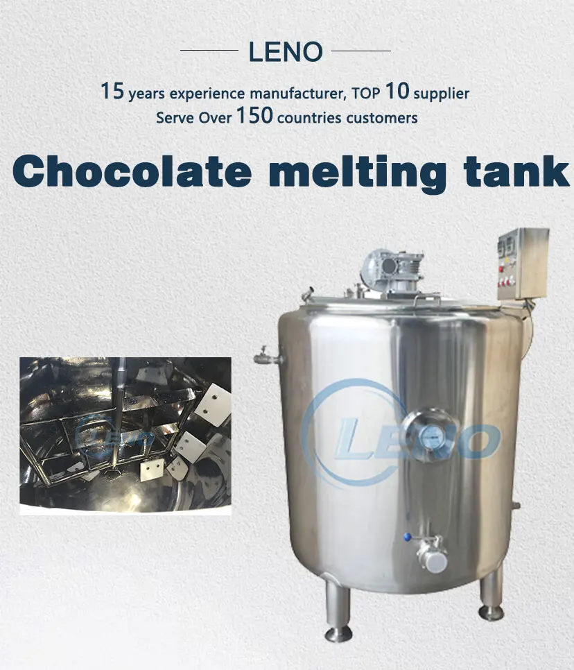 Jacketed Tank Chocolate Melting Tanks for Sale - High Productivity