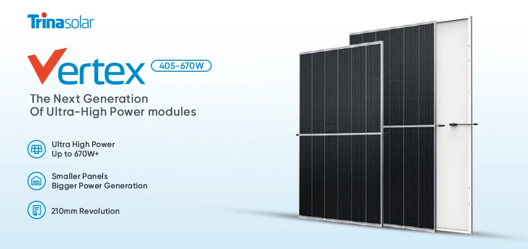 Trina Bifacial Double Glass Solar Module 390w 400 Watt 405w 410w 420w ...