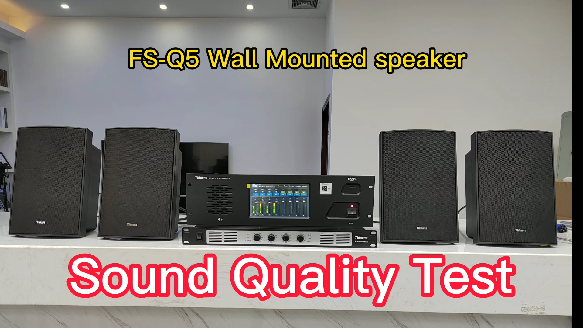 Thinuna Fs-q5 Indoor Outdoor Waterproof Public Address System Wall Mount Speaker 100/70v/8ohms ...
