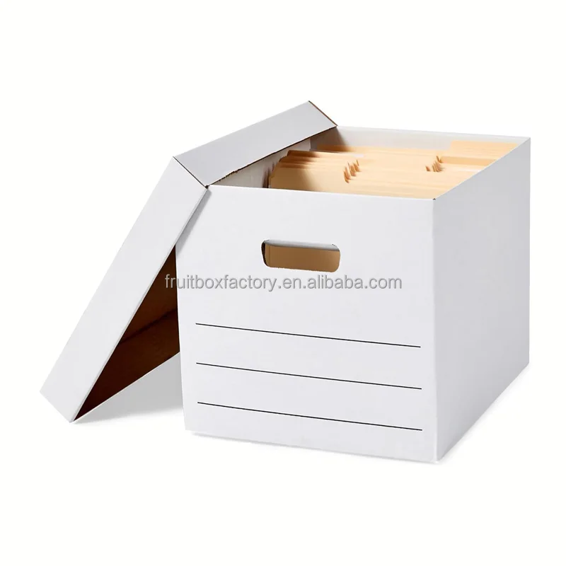 Custom Heavy Duty Storage Kraft Carton Double Wall Cardboard Filing ...