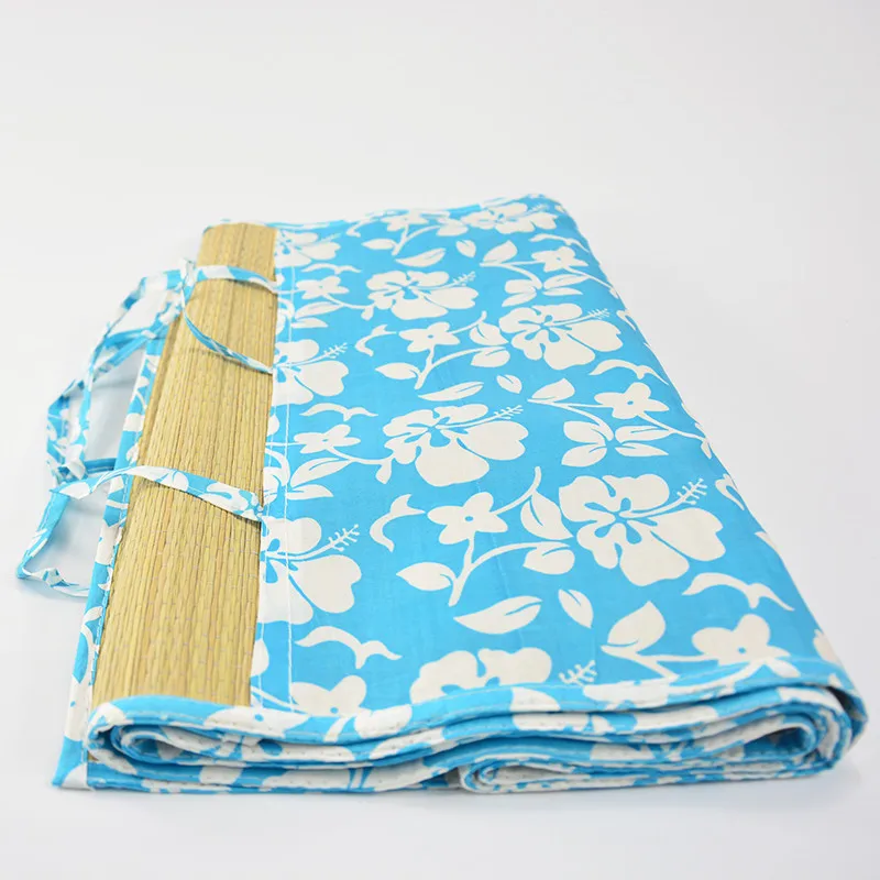 Promotional Portable Tropical Woven Straw Beach Mat Folding Sand Free ...