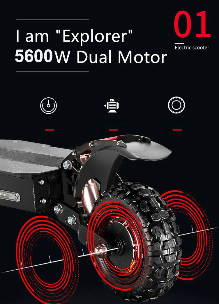 Eu Standing Electric Scooters Powerful France 60v 6000w Long Autonomy 2 ...