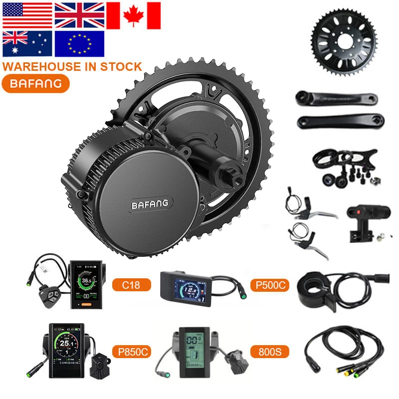 Mid Motor Drive 36v 48v 250w 350w 500w 750w Bike Conversion Kit 1000 ...