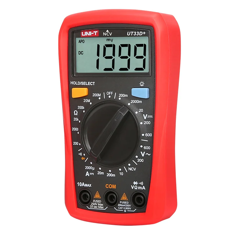 Uni-t Ut33d+ Digital Multimeter Dc Tester Multimeter Unit Multimeter ...