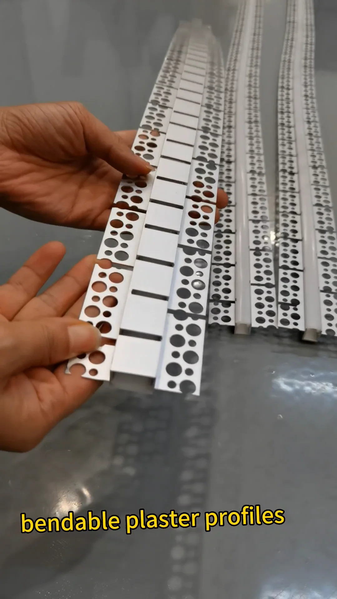 60*13mm Flexible Curve Bendable Alu Extrusion Ceiling Plaster In ...