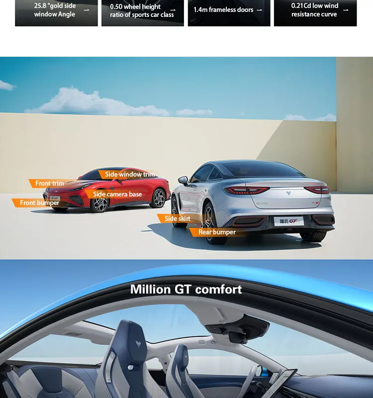 2023 Nezha Neta Gt 660km Cruising Range Ev Car High Speed Sports Electric Car New Energy Vehicle ...