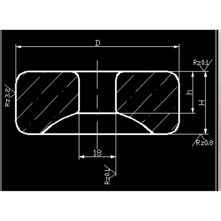 Single Oil Groove Flat Olive Hole Jewel Bearing,Straight Hole Jewel ...