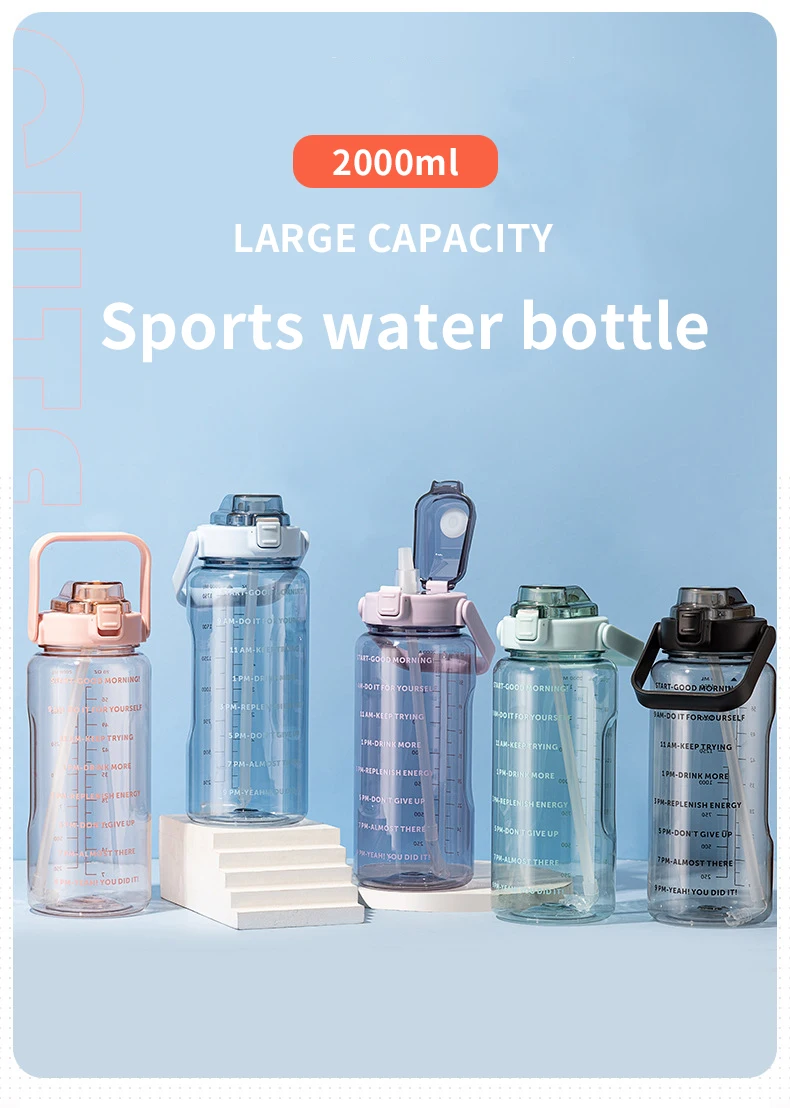 Large Capacity Space Cup For Men And Women 2000ml With Scale Outdoor ...