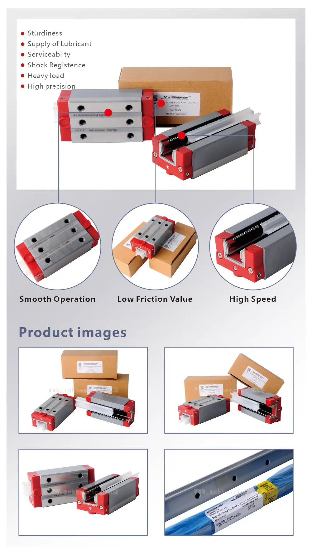 SCHNEEBERGER Linear Guides - Precision for CNC Machinery