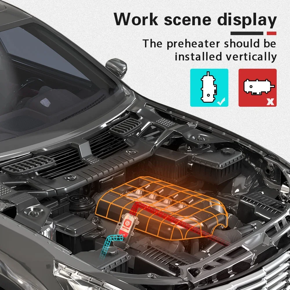 220v 3000w Parking Heater Water Tank Car Heater 1.8-2.5l Car Engine ...