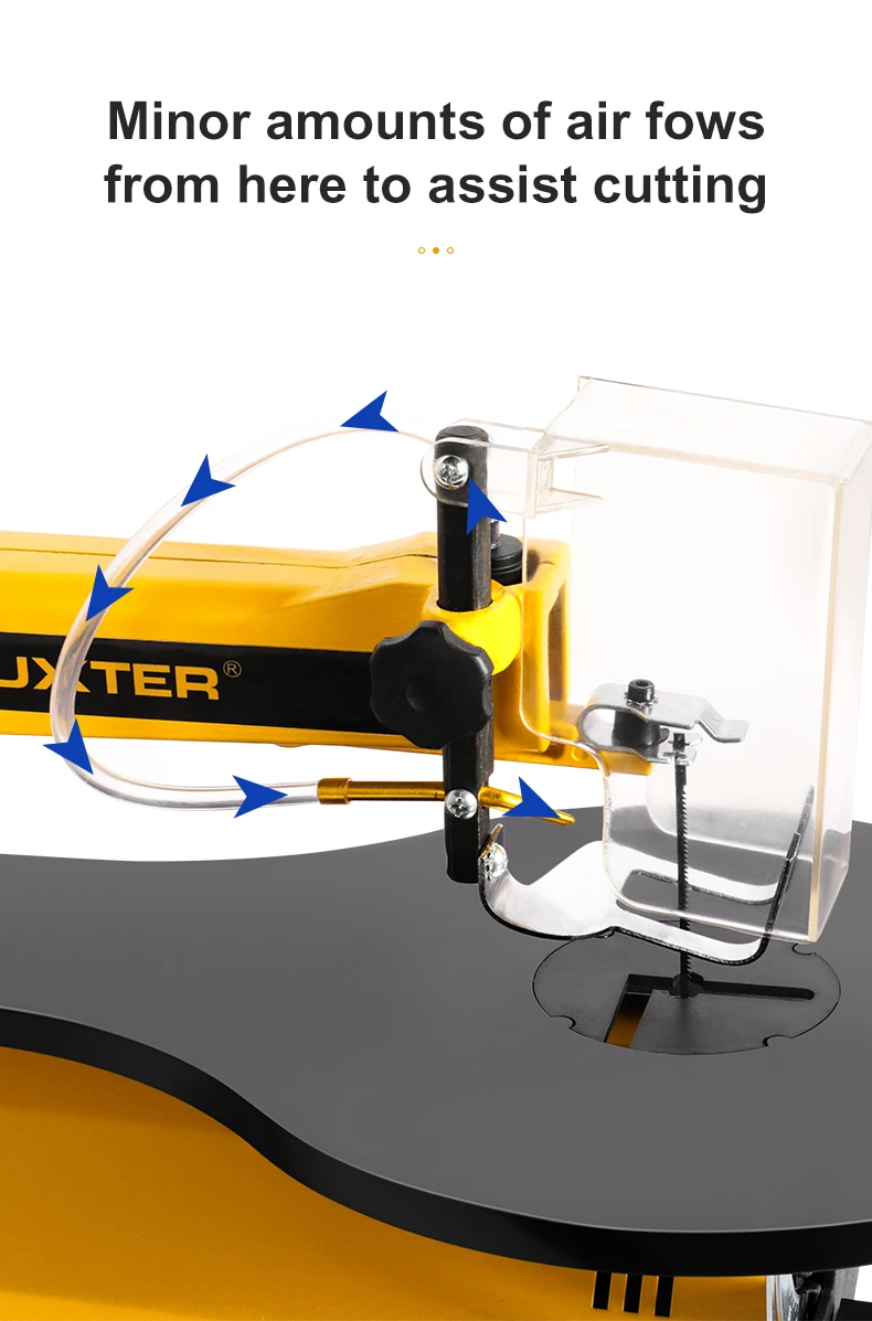 Luxter Pro 16 Inch Variable Speed Scroll Saw Machine With Work Light ...