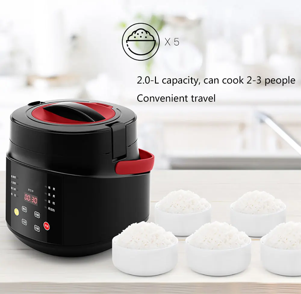 Small Home Appliances 12v 24v 220v Car Rice Cookers Drum Non-sticked ...