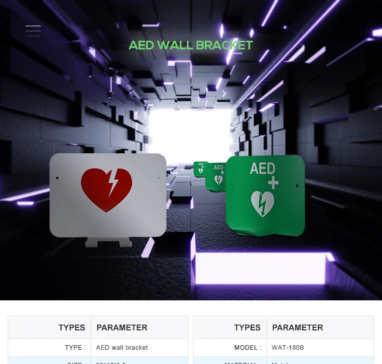 WAP M180B Defib Cabinet - Secure and Accessible AED Mount
