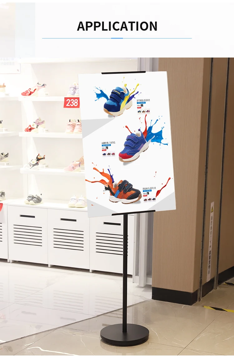 Customized Adjustable Poster Hanging Metal Frame KT Board Exhibition ...