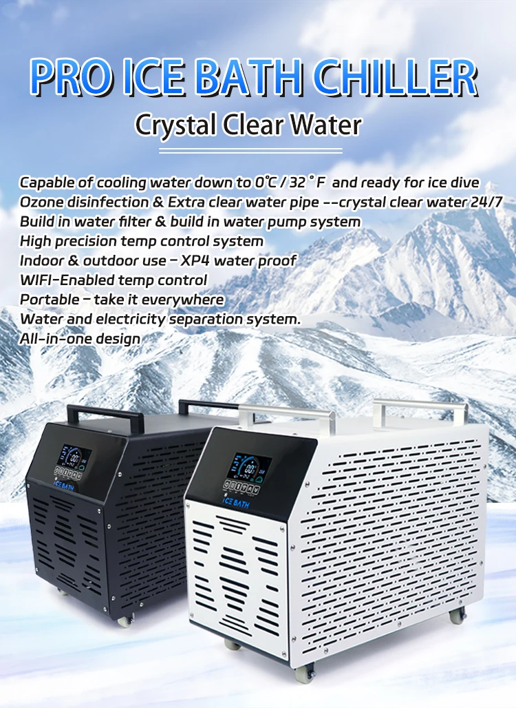 Ozone Cycle Use Portable Water Cooled Auto-control Ice Bath Machine ...