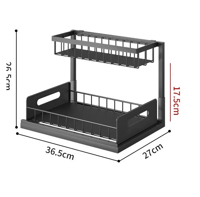 Factory Custom L-shaped Kitchen Pull Out Cabinet Organizer Shelf ...