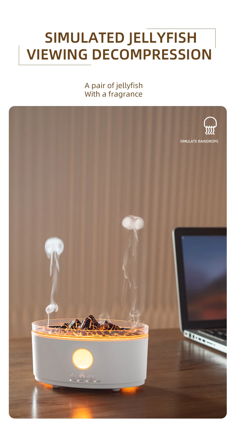 New Design Jellyfish Two Spray Mold Custom OEM Smart Fire Flame 300ML ...