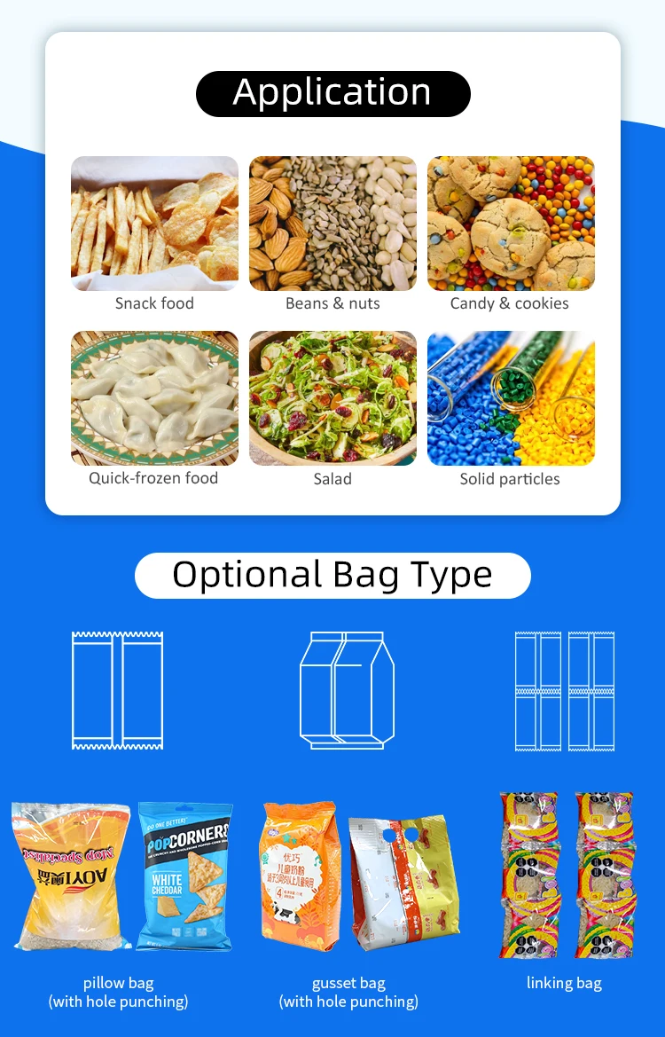 Full Automatic VFFS Vertical Food Packing Machine for Dry Fruit Nuts ...