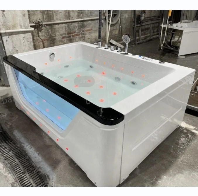 Luxury Massage Indoor Acrylic Yacuzzi 2 Person Bathtub Whirlpool Tub ...