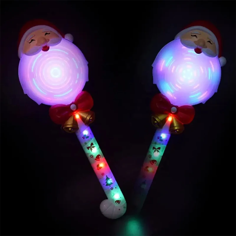 Hot Selling Magic Christmas Led Light Wand Princess Flashing Glow Santa ...