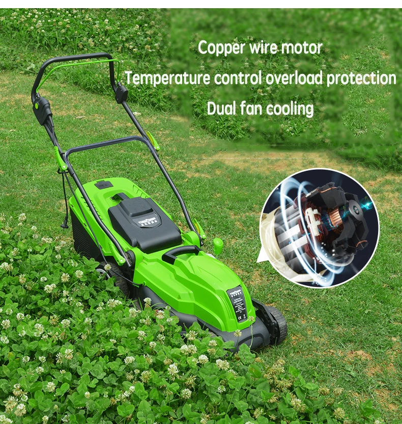 2300w-power Electric Lawn Mower - Efficient Grass Cutting