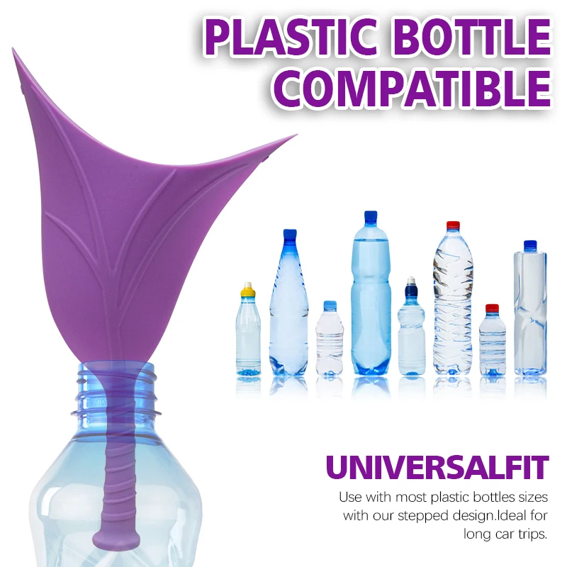 Portable Urgent Urine Female Urinal Device 100% Medical Silicone Ladies ...