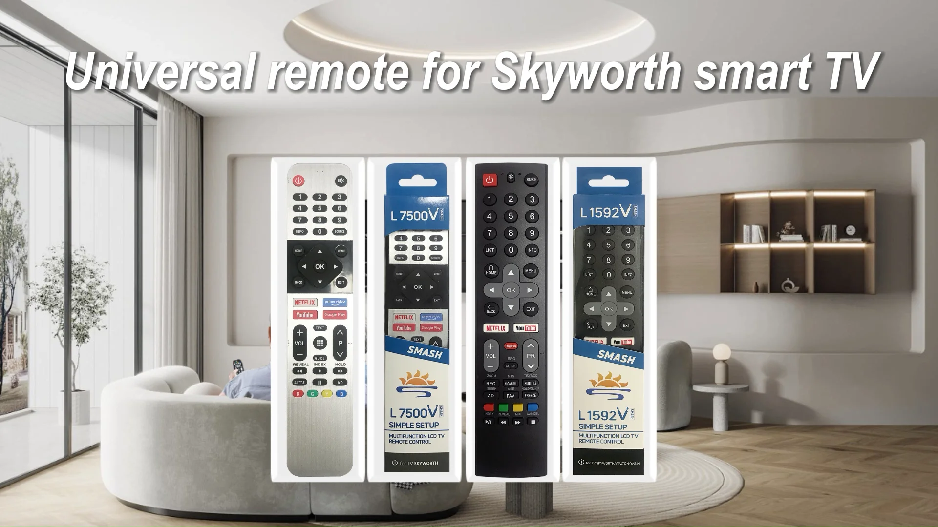 Systo L7500v Tv Remote Control For Skyworth Lcd Tv Remote Replacement ...