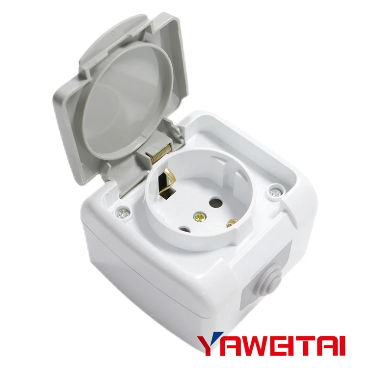 2p+e Ip54 Surface Type 1 Gang Schuko Socket European Electrical ... 2p+e Ip54 Surface Type 1 Gang Schuko Socket European Electrical ...